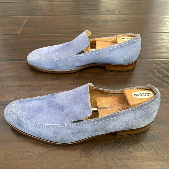 Saks Fifth Avenue | Shoes | Saks Fifth Avenue Mens Upper Leather Blue ...